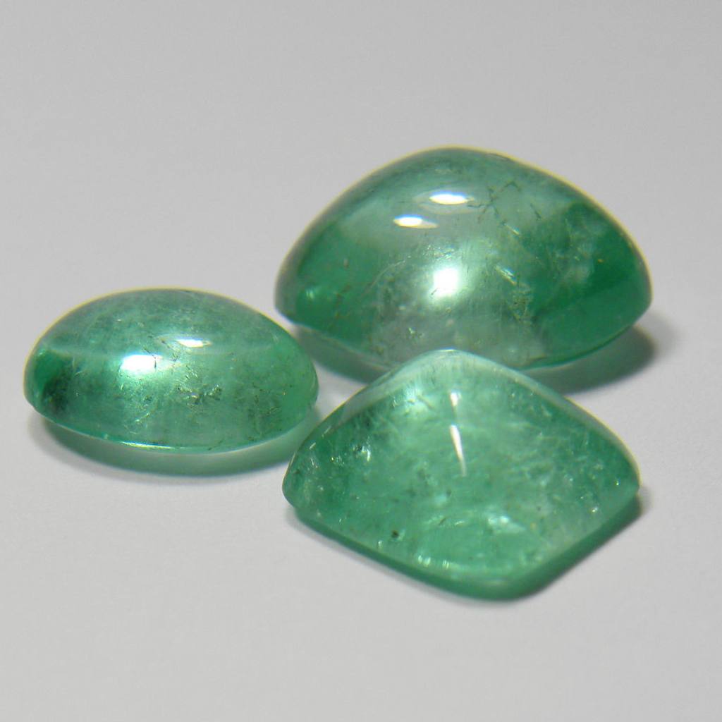 Genuine Parcel 100% Natural Colombian Emerald Loose Stone Cabochon ...